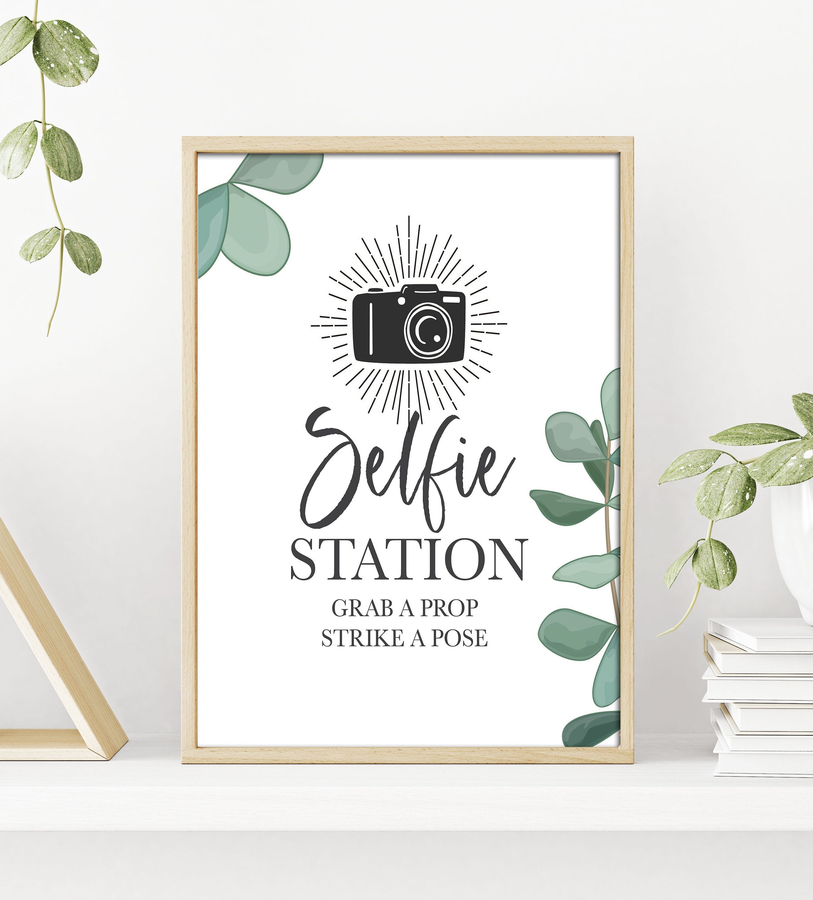 Eucalyptus Greenery Selfie Station Sign - Wedding - Boho - Dessert Tab ...