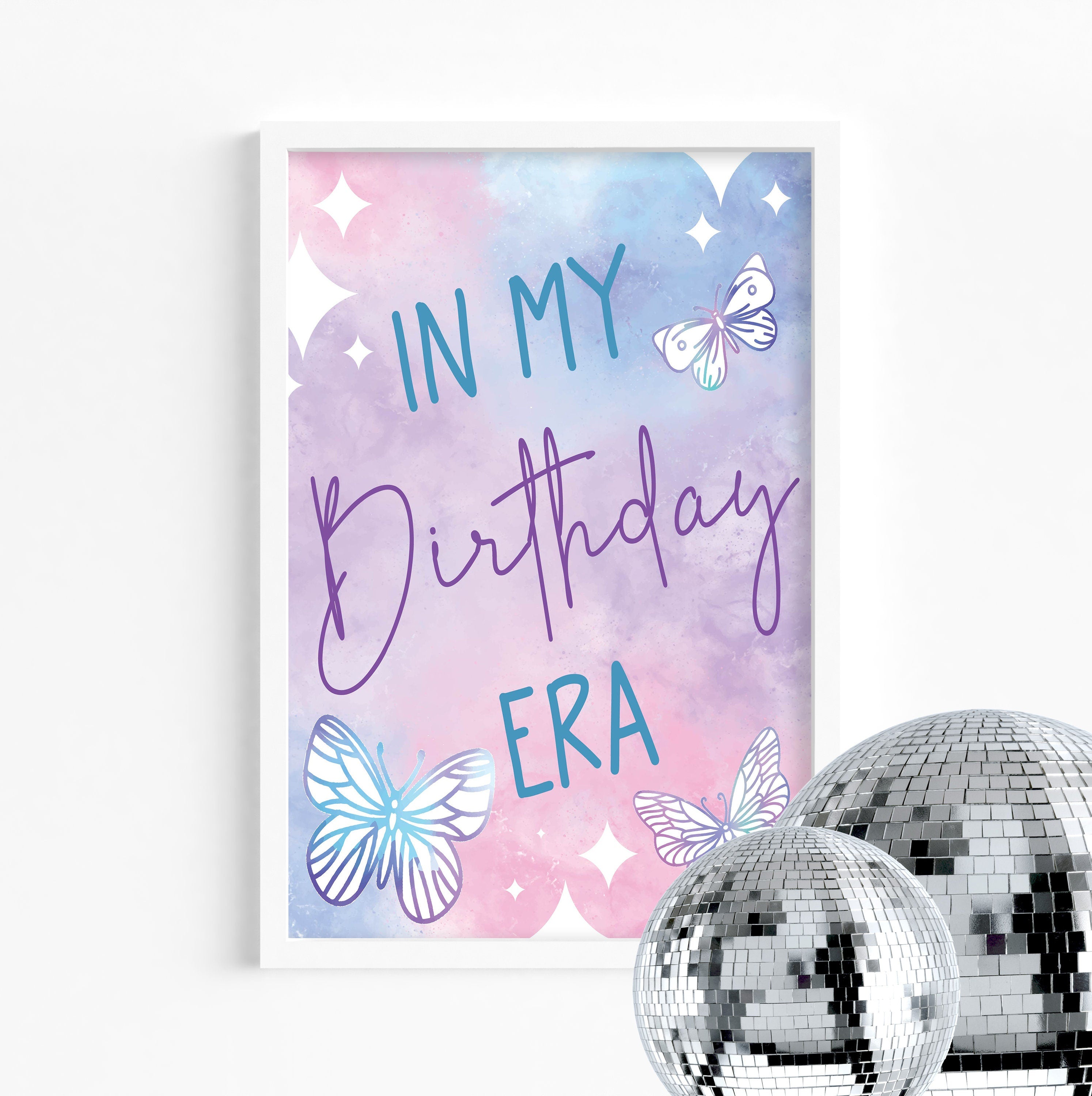 Birthday Era - Birthday Version Signs - Party - Favor Sign - Birthtay ...