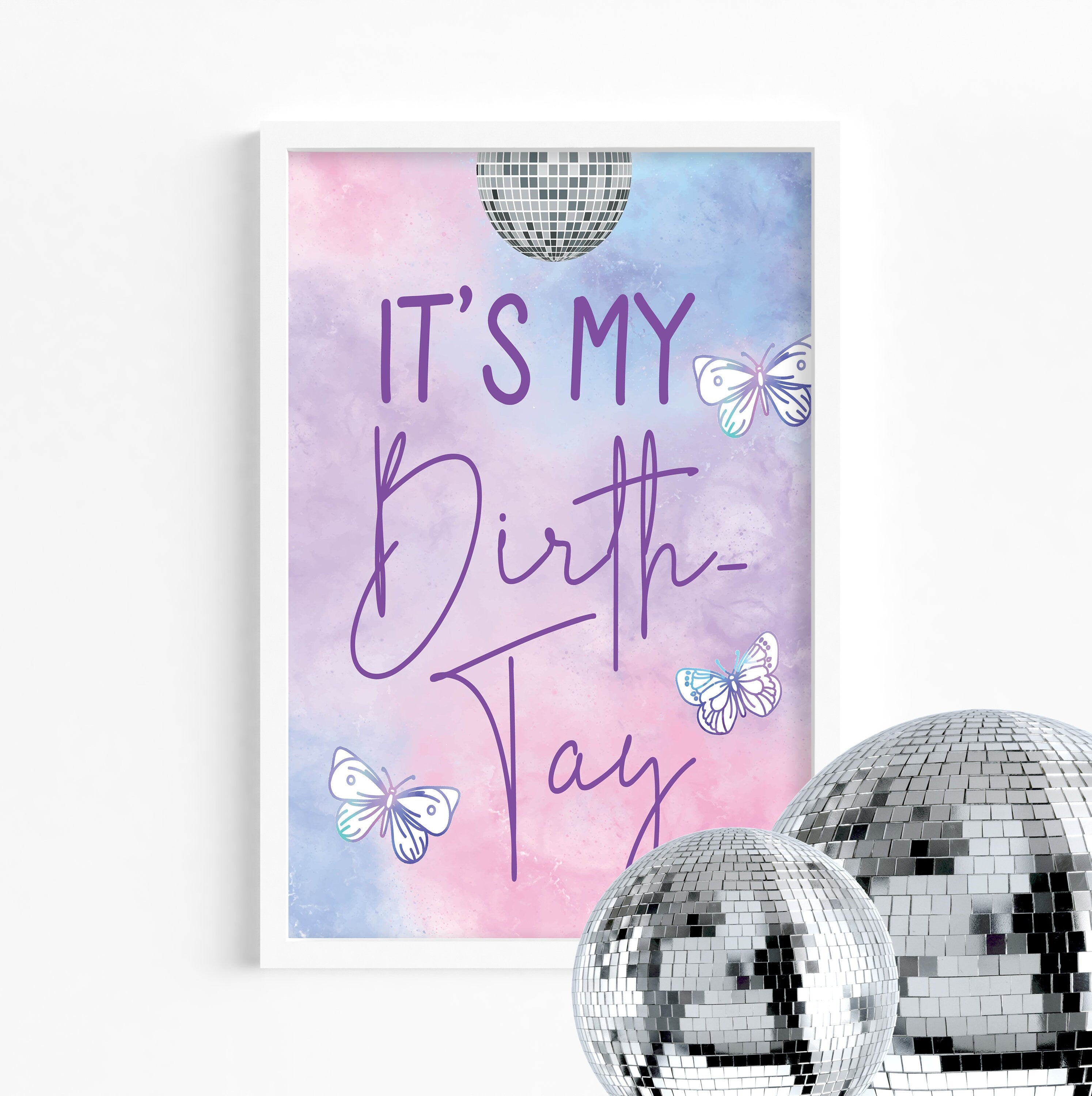 Birthday Era - Birthday Version Signs - Party - Favor Sign - Birthtay ...