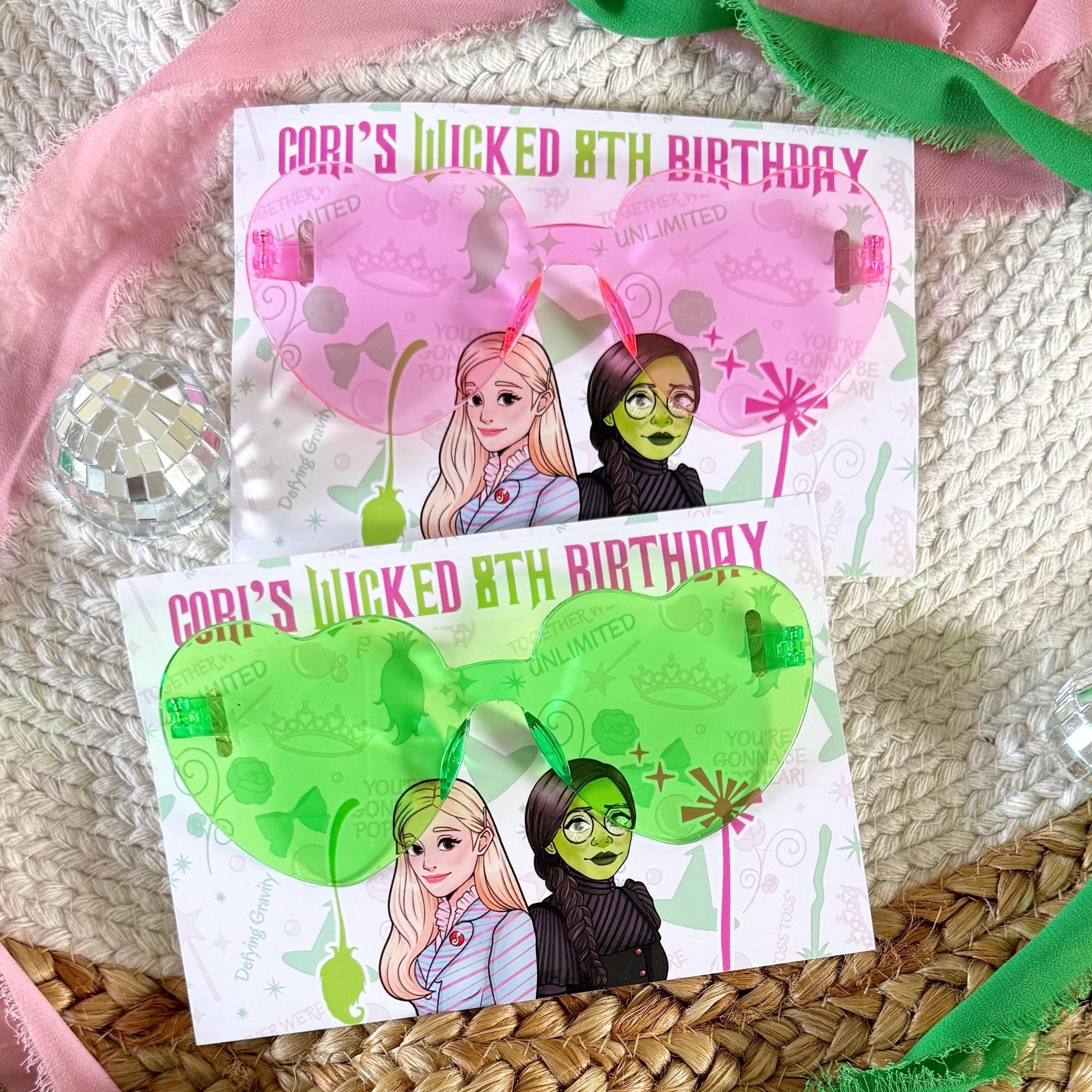 Wicked Sunglasses Party Favors - Wicked Party - Favors - Pink and Gree ...
